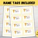 Whats Your Pizza Name Birthday Party Game Name Sign & Tags - Etsy