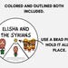 Elisha and the Syrians, Printable Bible Lesson Coloring Wheel, Sunday ...
