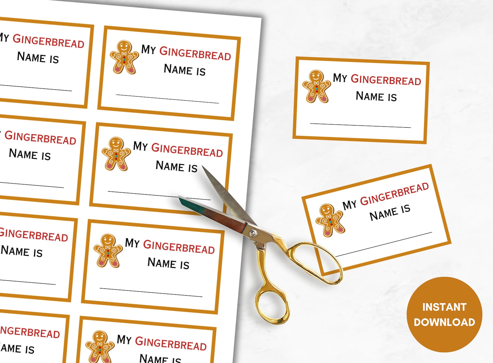 What's Your Gingerbread Name, Fun Gingerbread Party Game for Kids and ...