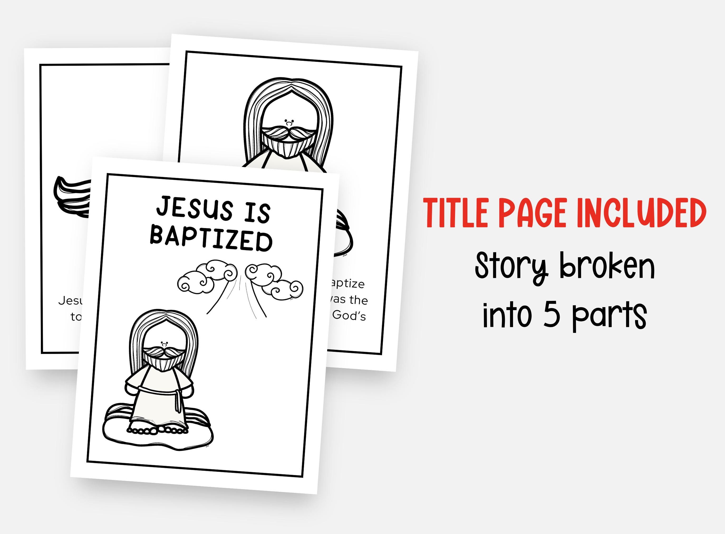 Baptism of Jesus Lesson Teaching Posters, Printable Sunday School ...