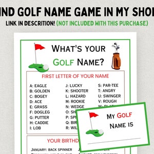 Golf Riddles, Printable Golf Activity, Fun Golf Theme, Birthday Party ...