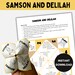 Samson Bible Story, Printable Cootie Catcher, Sunday School Craft, Kids ...