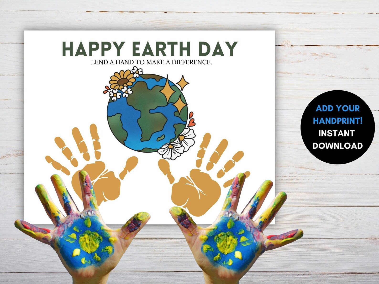 Earth Day Handprint, Earth Day, Earth Day Activities, Earth Day ...