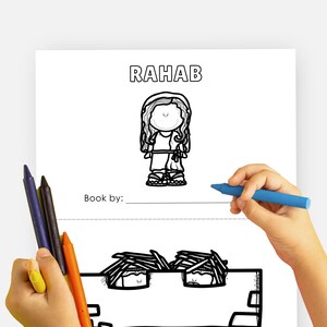 Rahab and the Spies, Printable Mini Bible Book, Sunday School Craft ...