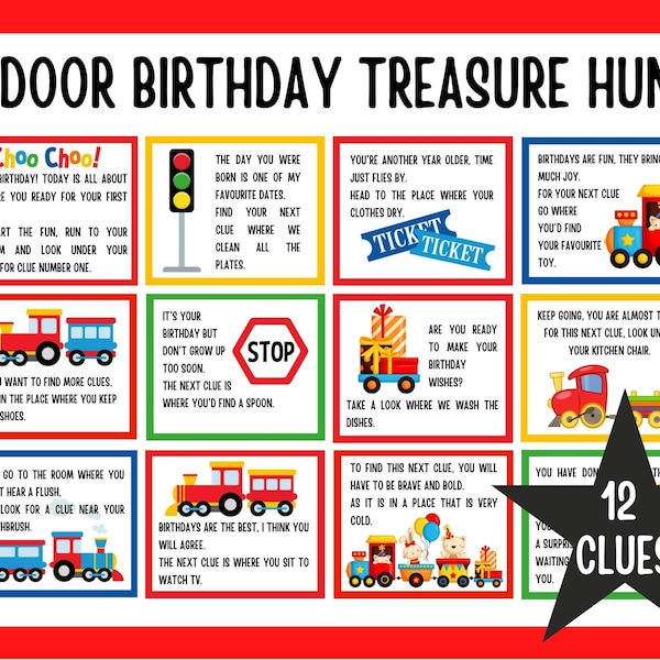 Train Scavenger Hunt - Etsy