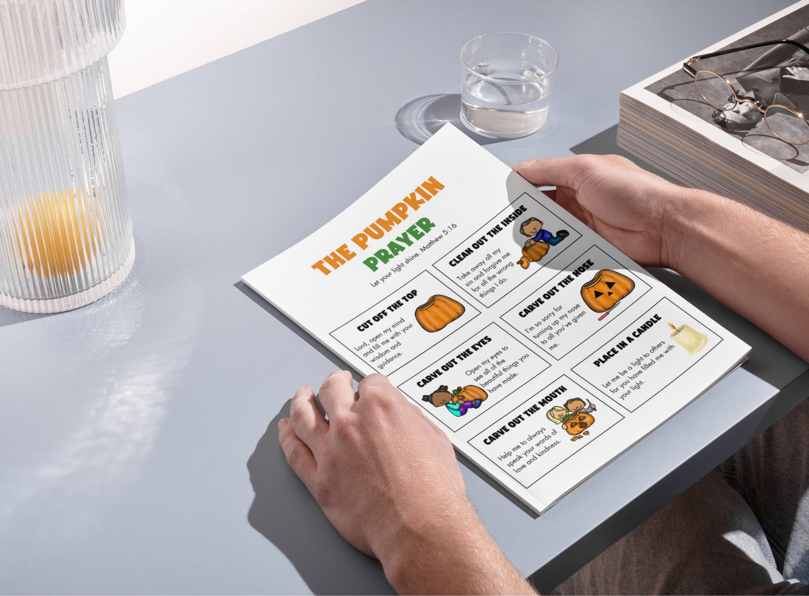 Pumpkin Carving Christian Halloween Activity, Printable Pumpkin Prayer ...