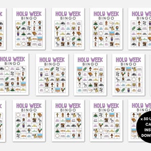Holy Week Bingo, Printable Lent Bingo Cards, Religious Easter Game ...