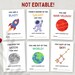 Printable Space Valentines Day Cards School Valentine Gift - Etsy