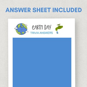 Earth Day Trivia, Printable Earth Day Game, Fun Earth Day Activity ...