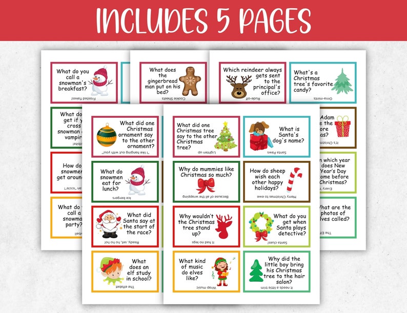Christmas Jokes for Kids, 40 Christmas Cracker Jokes, Lunchbox Jokes ...