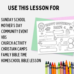 Mother's Day Bible Lesson, Printable Bible Craft for Kids, Baby Moses ...