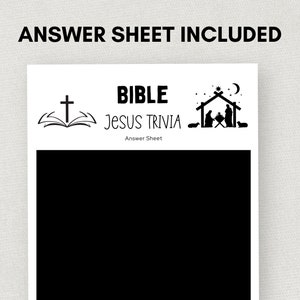 Printable Bible Trivia, Jesus Trivia Questions, Bible Games, Fun ...