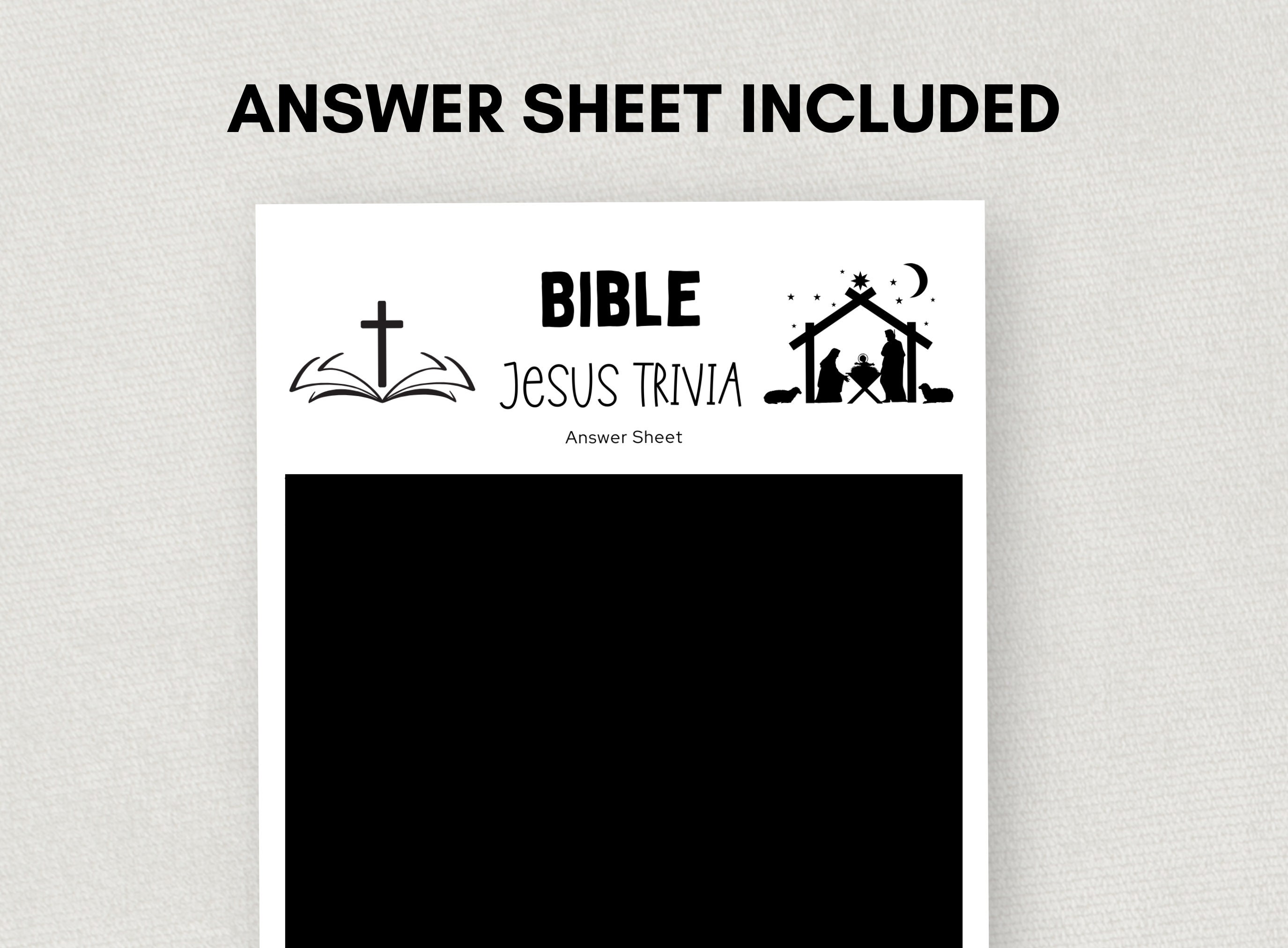 Printable Bible Trivia, Jesus Trivia Questions, Bible Games, Fun ...