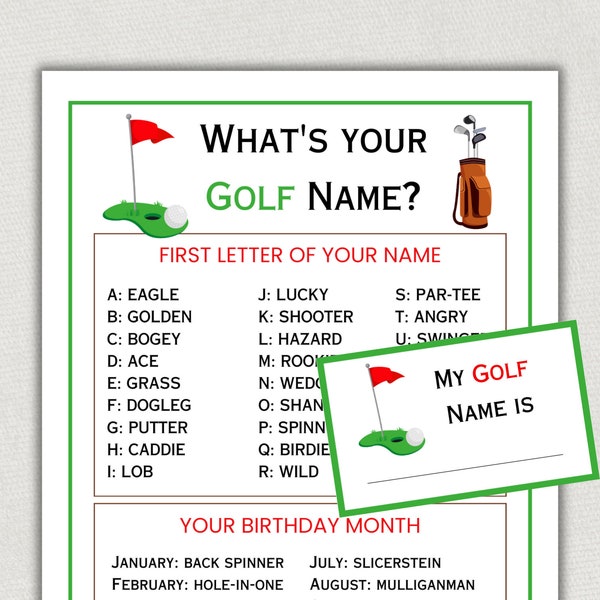 Golf Theme - Etsy