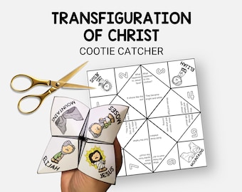 Transfiguration of Jesus Cootie Catcher| Printable Sunday School Bible ...