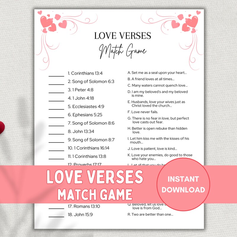 Valentines Games - Etsy