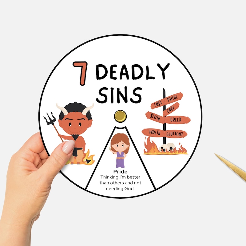 Seven Deadly Sins Craft - Etsy