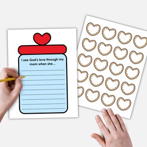 Mothers Day Bible Craft, Printable Christian Mom Gift From Kids, Easy ...