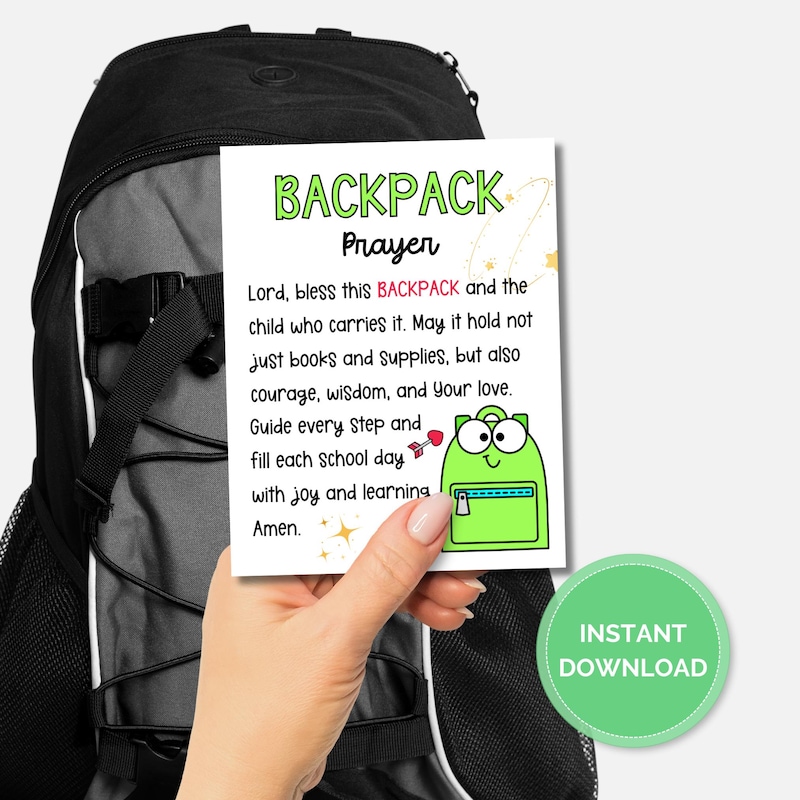 Backpack Blessing - Etsy