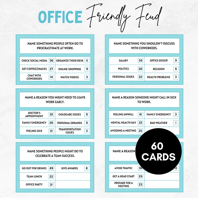Family Feud Template - Etsy