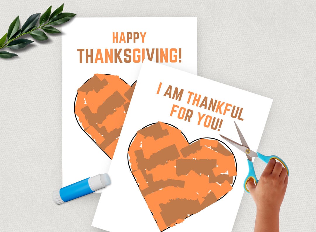Thanksgiving Craft, Happy Thanksgiving, I Am Thankful for You, Cut and ...
