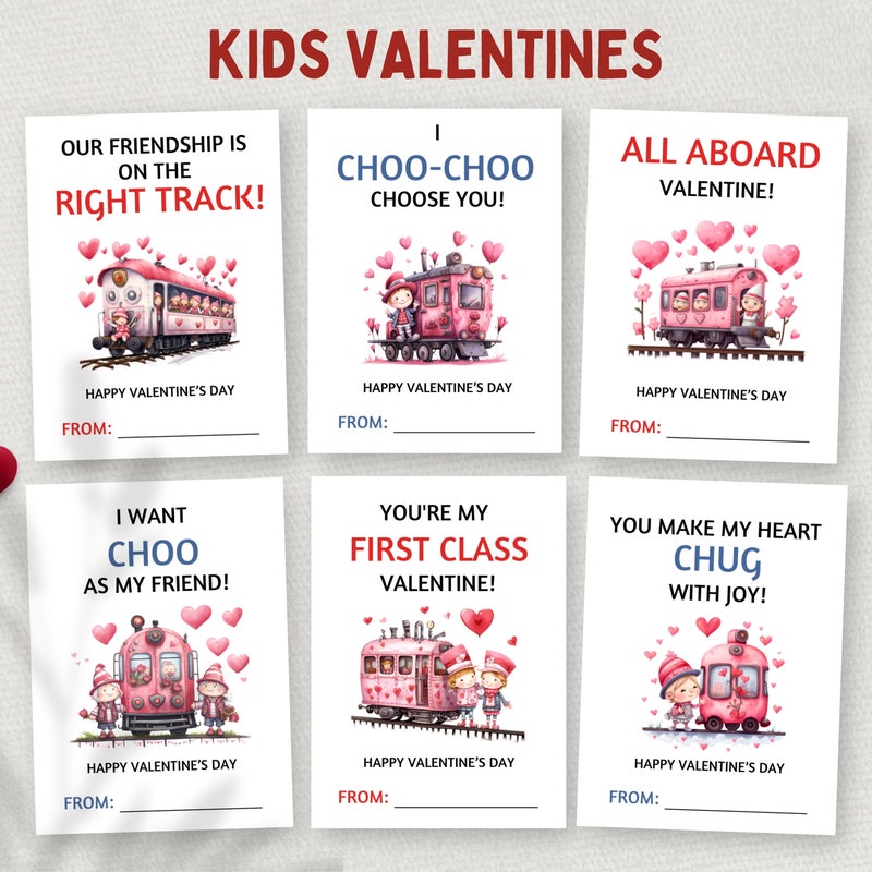 Train Valentine - Etsy