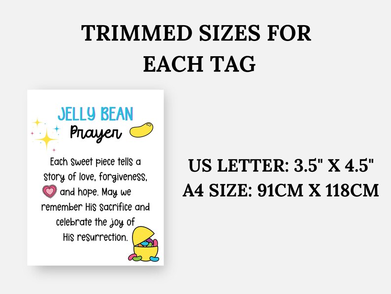 Jelly Bean Prayer, Christian Easter Tag, Printable Easter Prayer Card ...