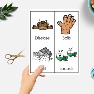 The Ten Plagues, Moses Bible Story, Printable Bible Scavenger Hunt ...