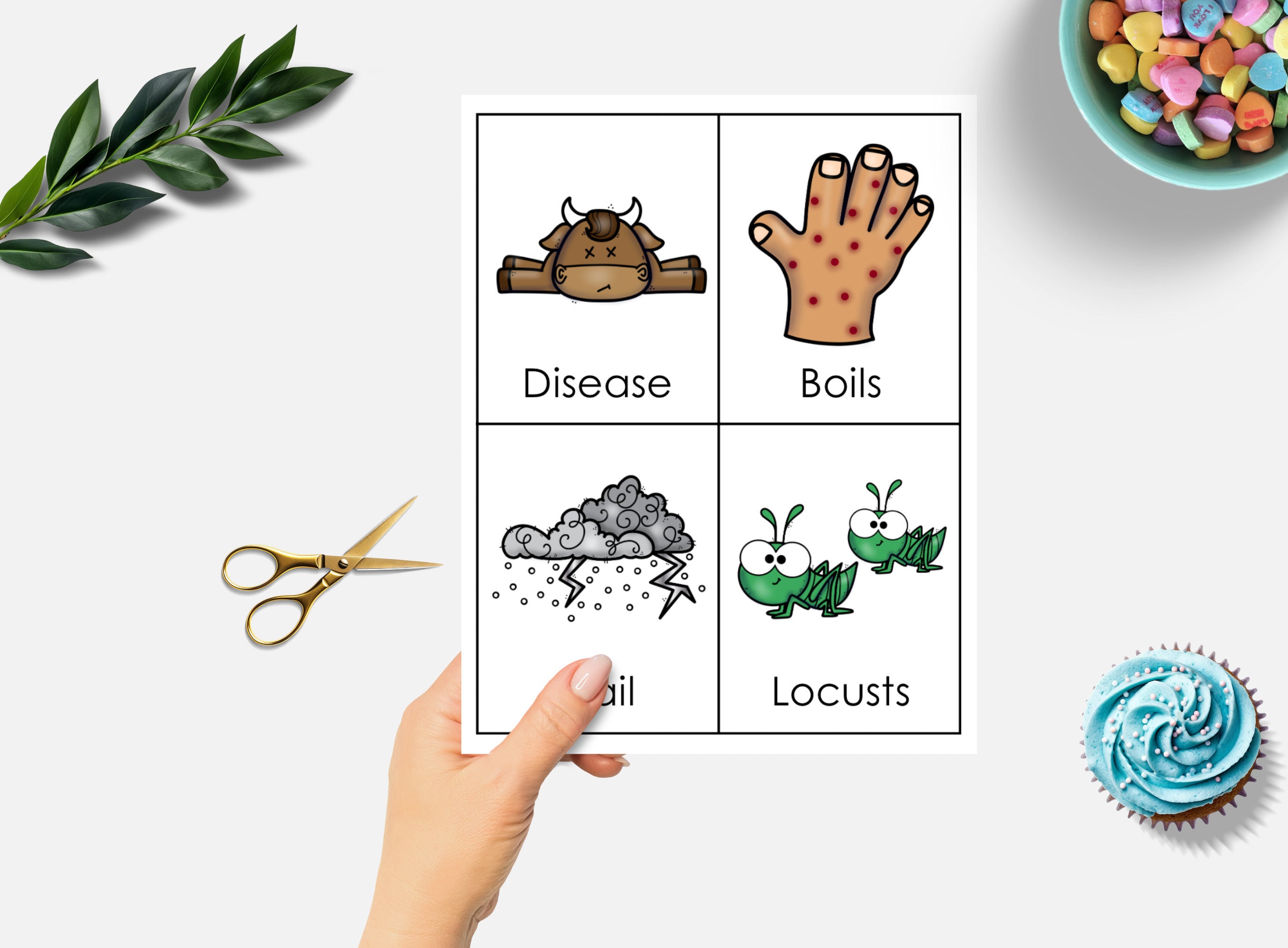 The Ten Plagues, Moses Bible Story, Printable Bible Scavenger Hunt ...