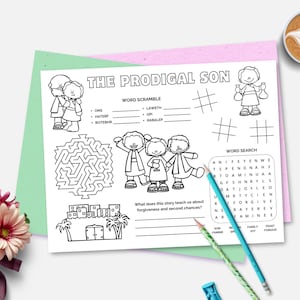 The Prodigal Son Activity Sheet - Etsy