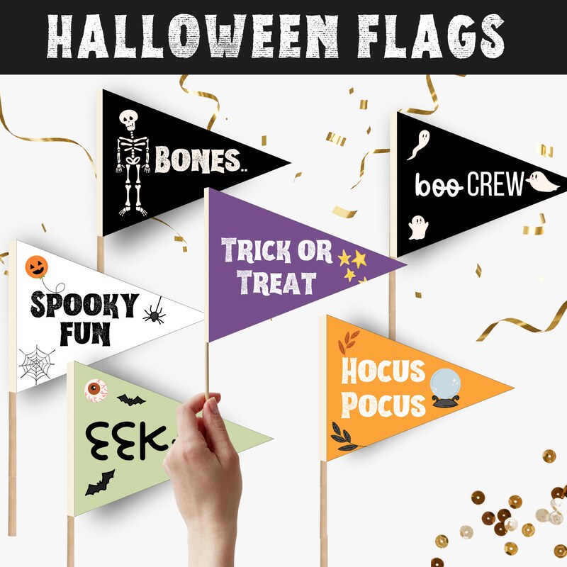 Halloween Pennant Flag - Etsy