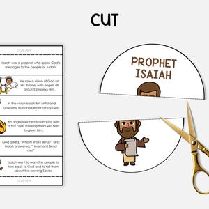 Prophet Isaiah, Folding Surprise Bible Craft Printable, Kids Bible ...