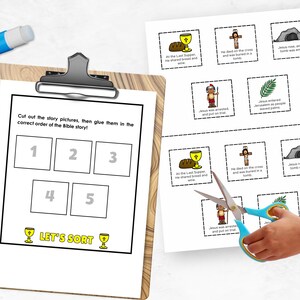 Easter Bible Story Craft, Printable Bible Flipbook, Sunday School Craft ...