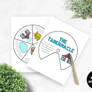 The Tabernacle Craft, Printable Bible Coloring Wheel, Sunday School ...