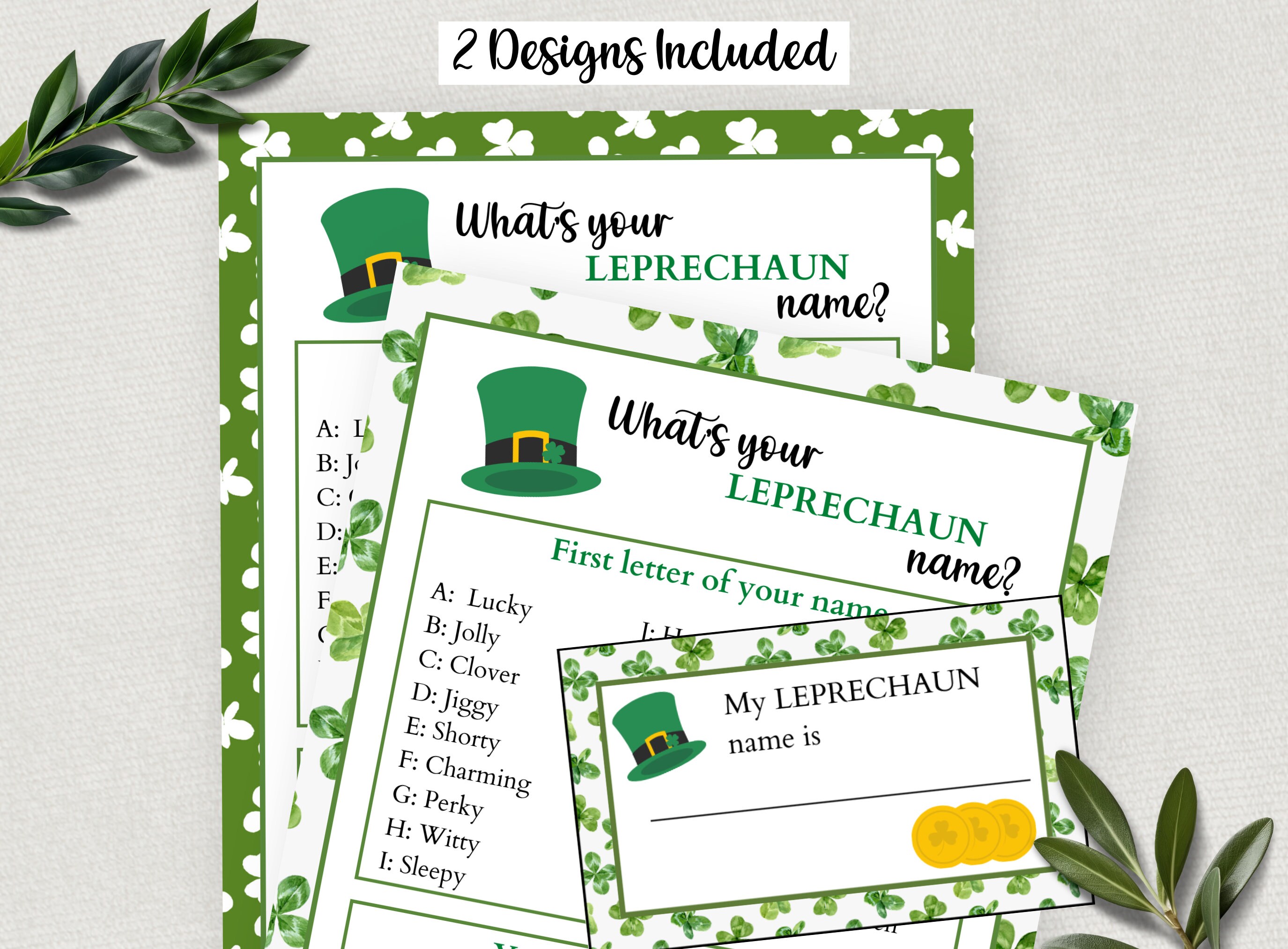 Whats Your Leprechaun Name, What's My Leprechaun Name, St Patricks Day ...