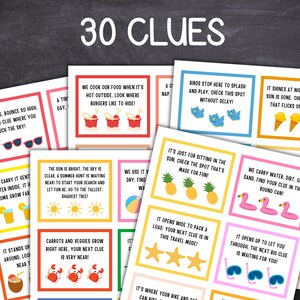 Summer Scavenger Hunt, Outdoor Treasure Hunt Clues, Printable ...