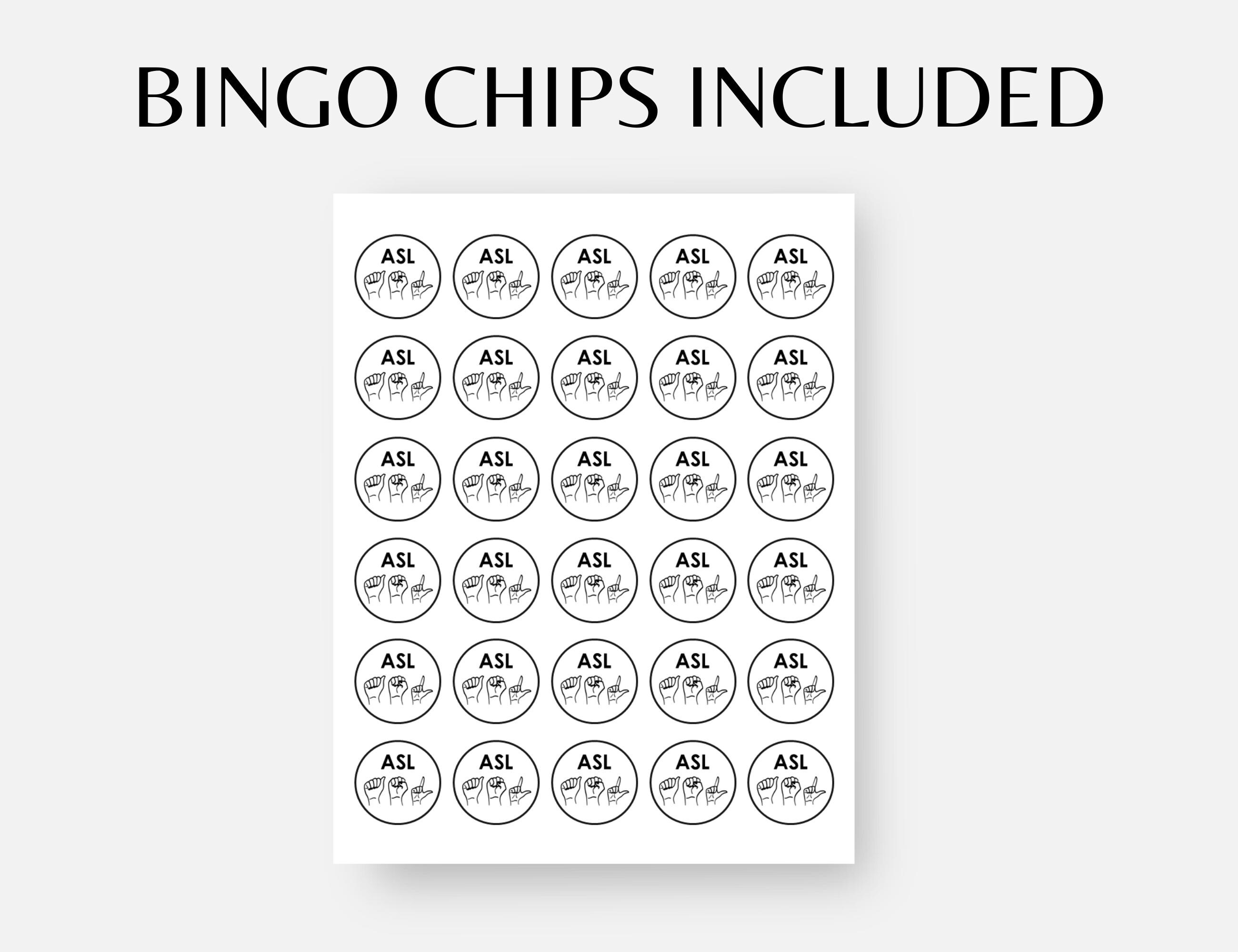 ASL Bingo, 30 American Sign Language Alphabet Bingo Cards, Special ...