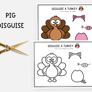 Disguise a Turkey, Pig Disguise, Turkey in Disguise Project, Turkey Day ...