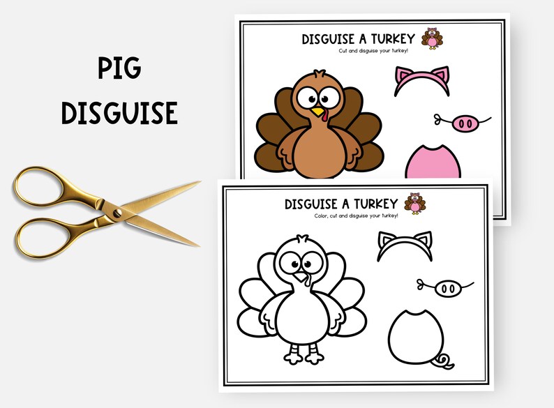 Disguise a Turkey, Pig Disguise, Turkey in Disguise Project, Turkey Day ...