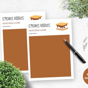 S'mores Riddles Game, S'more Dad Jokes, Camping Birthday, Icebreaker ...