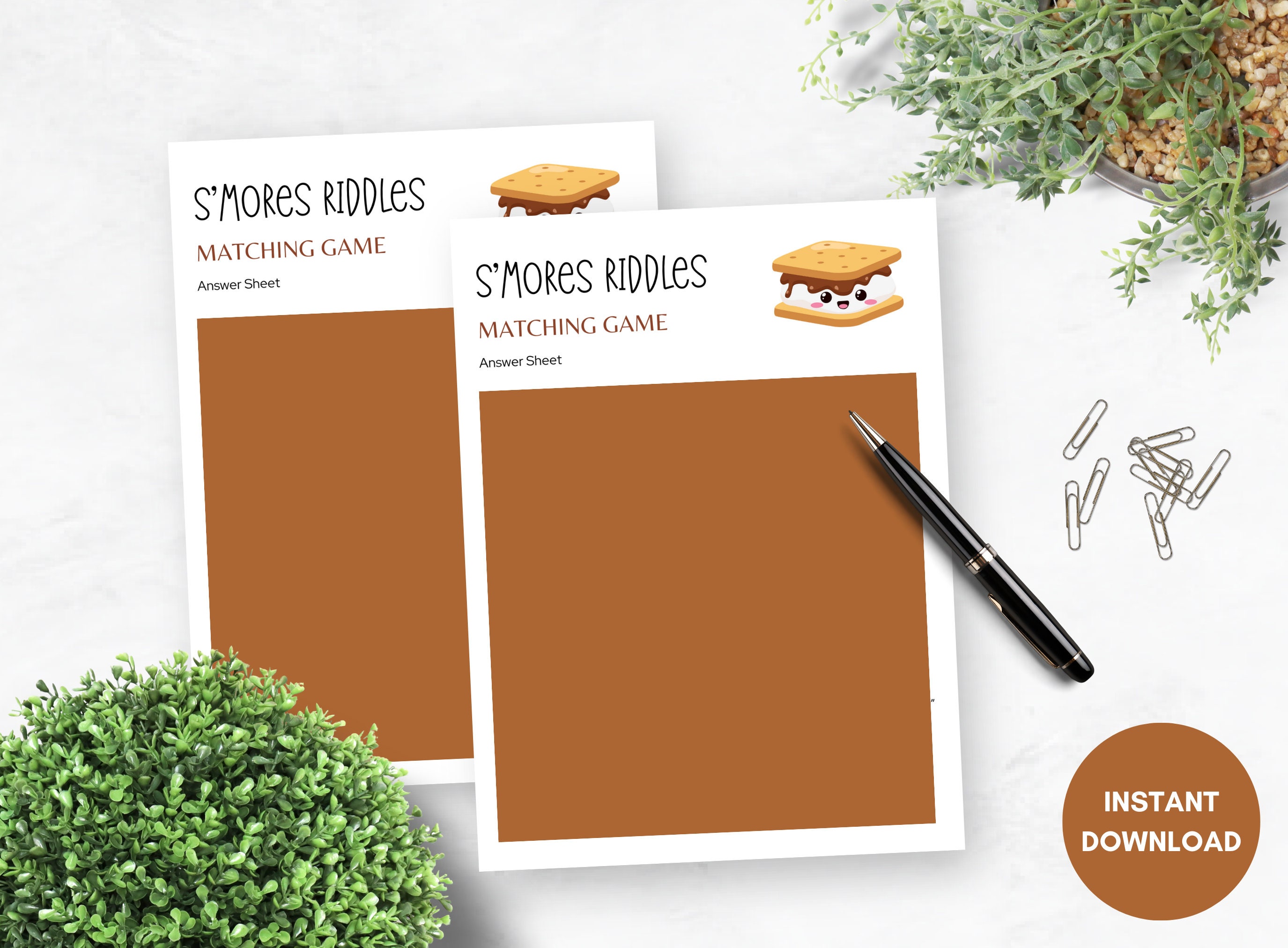 S'mores Riddles Game, S'more Dad Jokes, Camping Birthday, Icebreaker ...