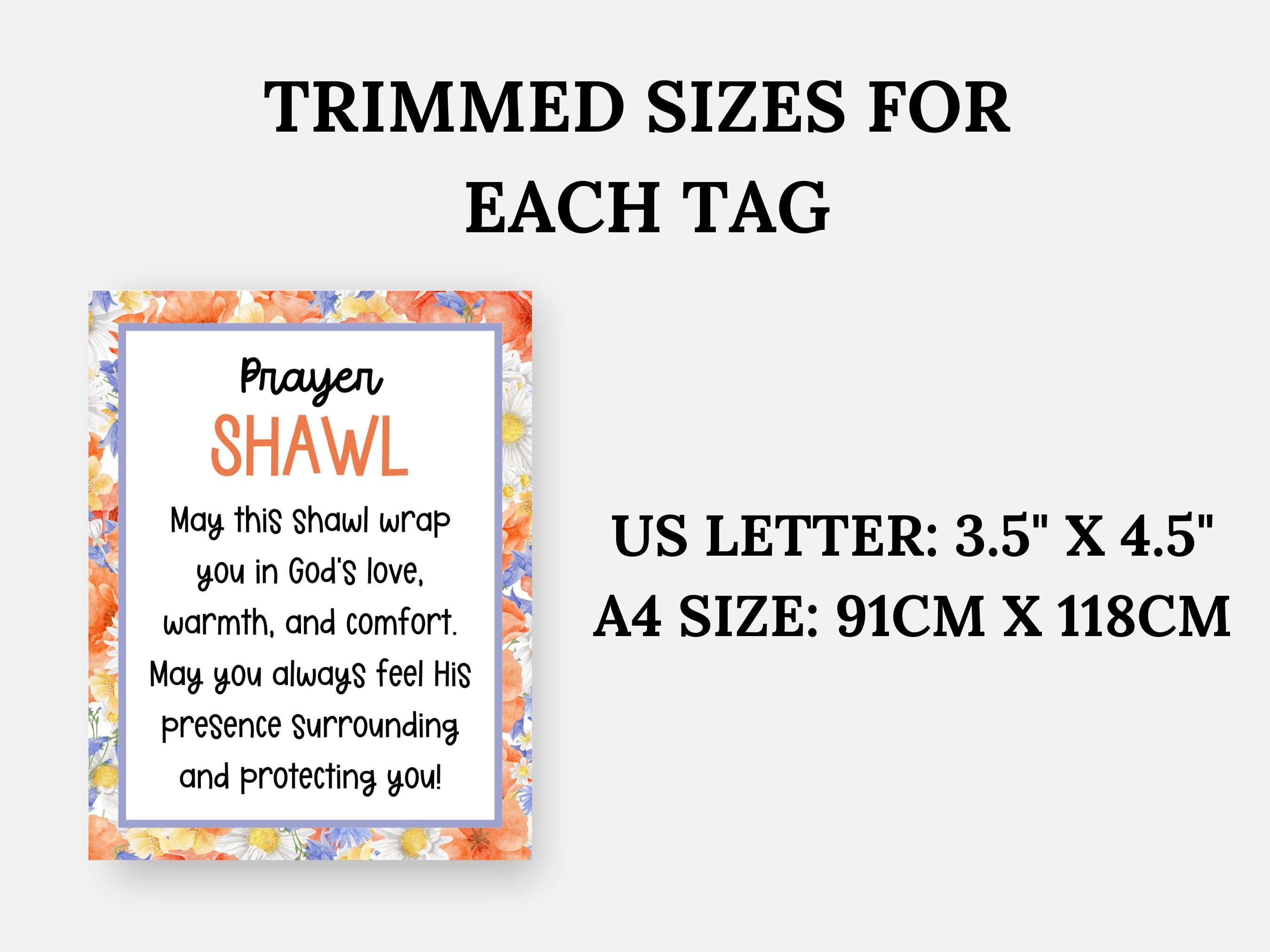 Prayer Shawl Tags, Printable Blessing Card, Religious Sunday School ...