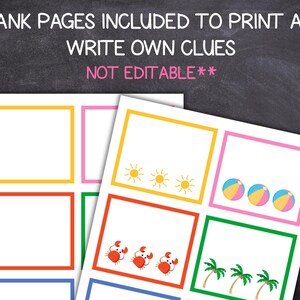 Summer Scavenger Hunt, Outdoor Treasure Hunt Clues, Printable ...