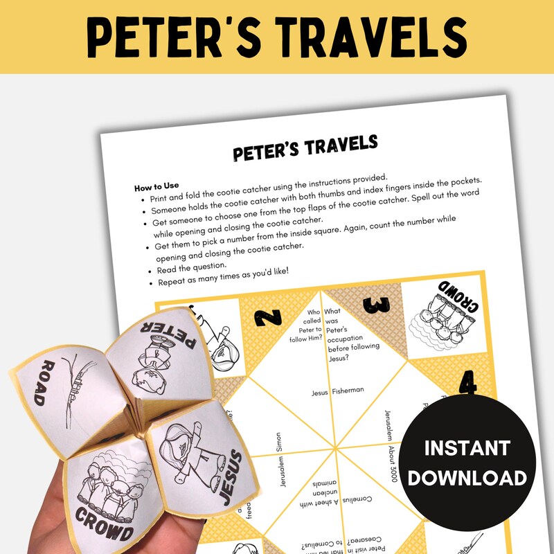 Bible Peter for Kids - Etsy