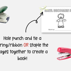 Saul Becomes Paul Bible Lesson, VBS Activity Pack, Sunday School Crafts ...