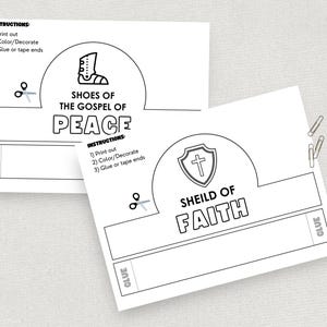 Armor of God Bible Crown, Printable Faith Crown, Easy Kids Christian ...