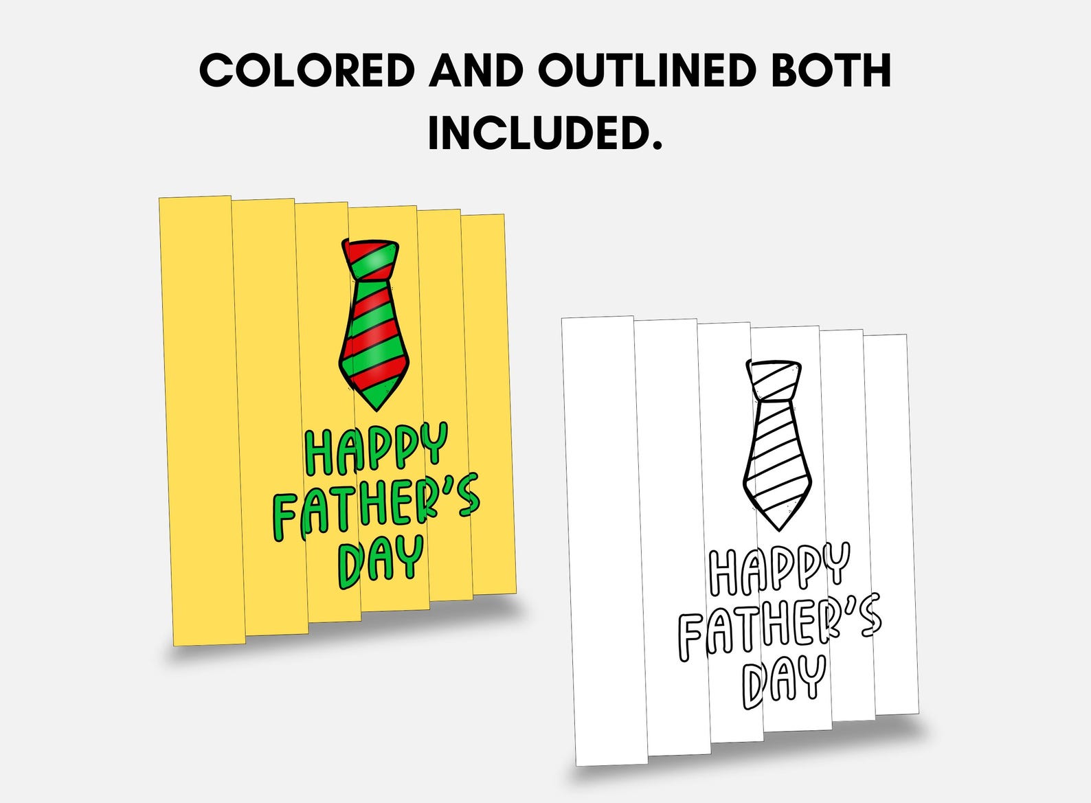 Father's Day Craft, Printable Agamograph, Easy 2 Way Picture Coloring ...