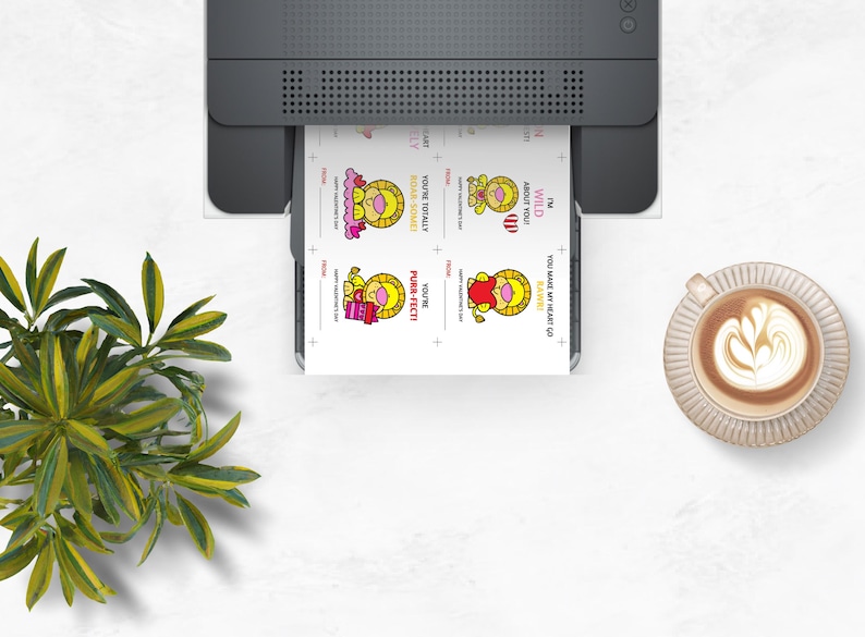 Owl Valentine, Printable Classroom Valentines, Student Gift Tags, Kids ...