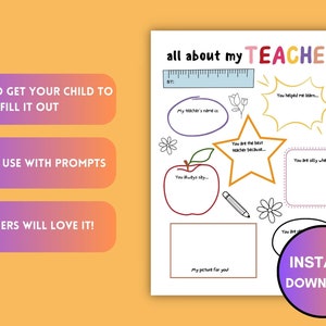 Teacher Appreciation Week, Printable Teacher Appreciation Gift, Thank ...