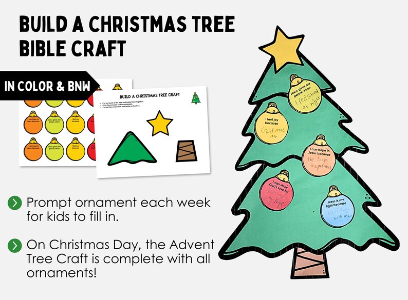 Christmas Advent Bible Lesson, Nativity Story Printable, Birth of Jesus ...